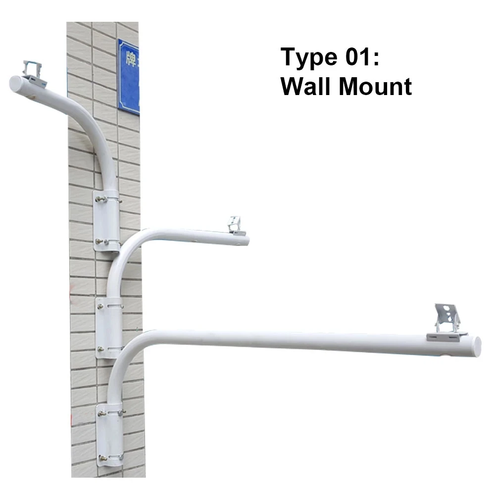 Lengthened Surveillance CCTV Camera Stand Pole Mount Wall Mount Bracket ...