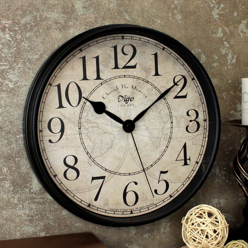 Manufacturers Direct Selling American-Style Creative Wall Clock World ...
