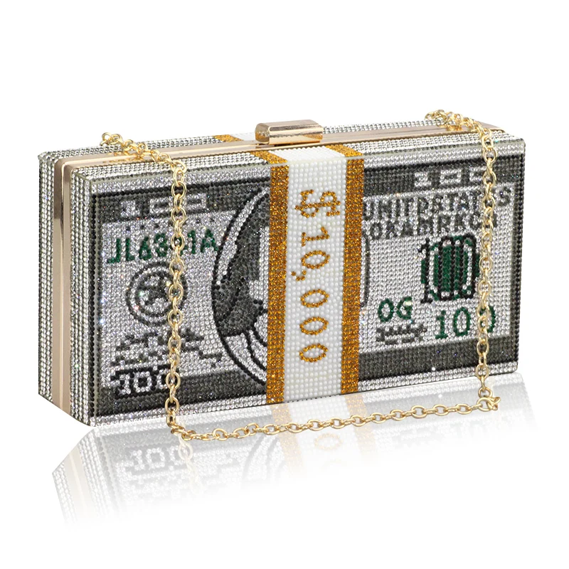 Diamond Money Bag Clutch Purse | Fashion Money Evening Bag | Party Bag ...