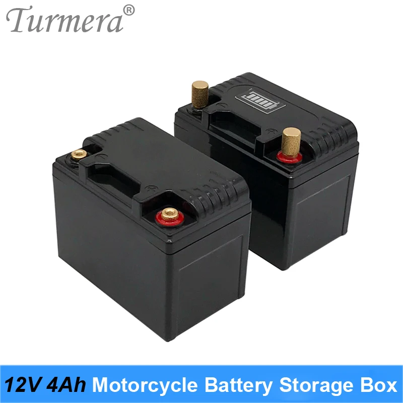 Turmera 12V 4Ah 5Ah Motorcycle Battery Storage Battery Box with ...