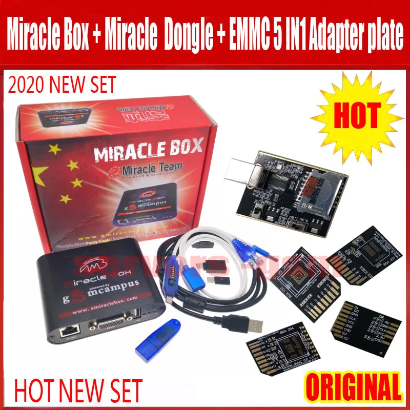 New Original Miracle box +Miracle key Dongle+ALL Boot cable +Miracle ...