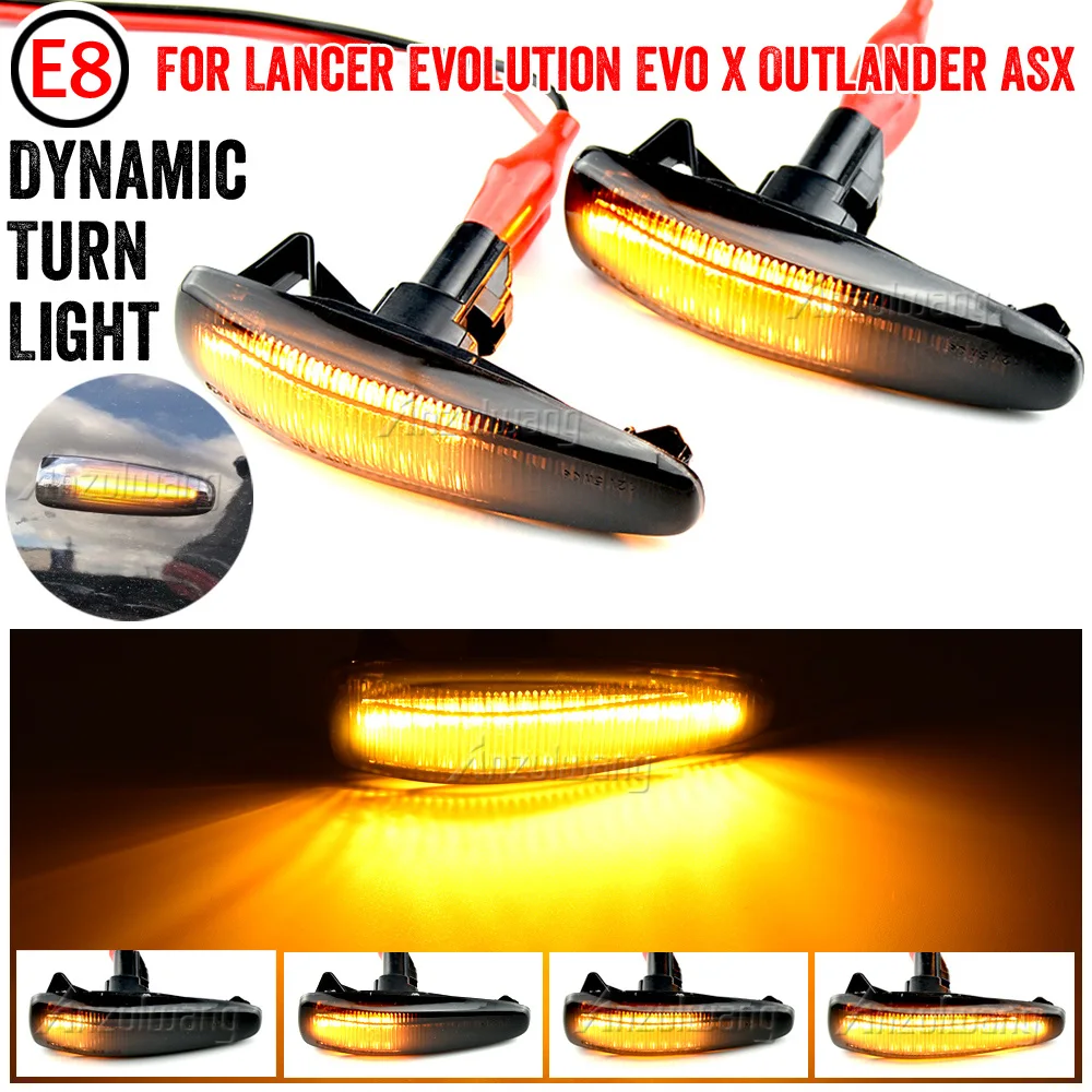Side-Marker-LED-Dynamic-Turn-Signal-Light-Blinker-For-Mitsubishi-Lancer ...