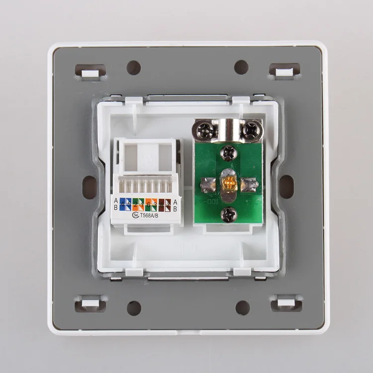 Krst 86 Type Concealed Switch Big Board yu zhi White Wall Switch Socket ...