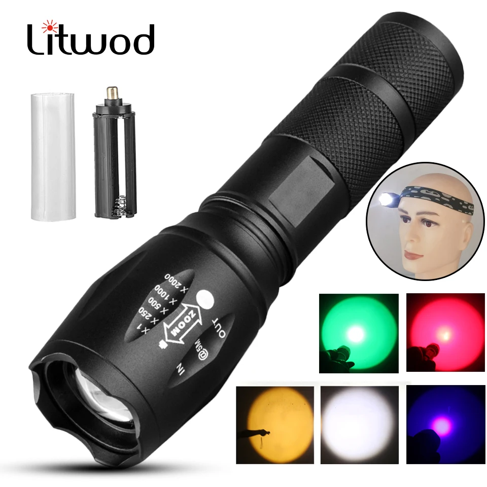 Flashlight Tactical Self Defense | Lamp Flash Light Self Defense ...