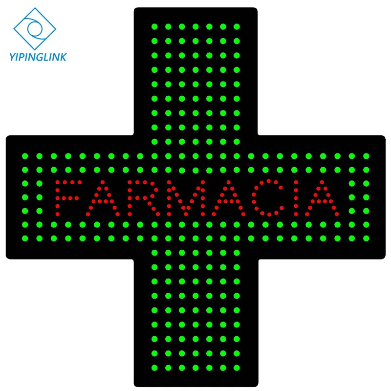 FARMACIA-LED-Cross-Sign-With-Words-48-48cm-Size-Pharmacy-LED-Flashing ...