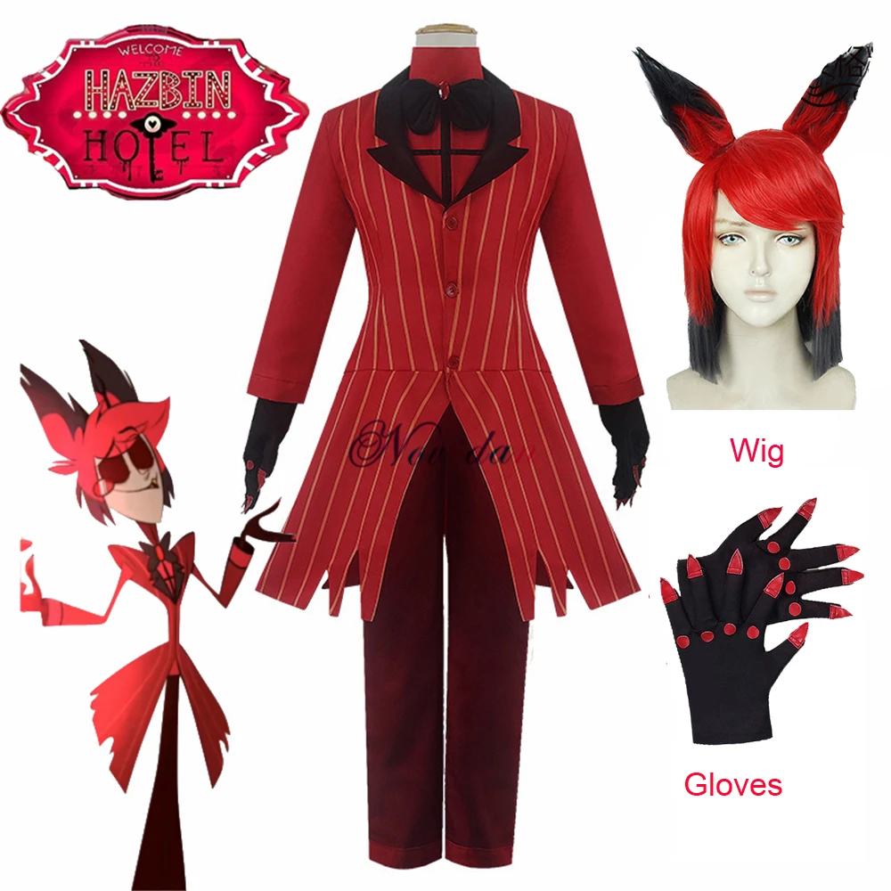 Hazbin Cosplay Hotel Alastor Uniform Cosplay Costume Men Women ...