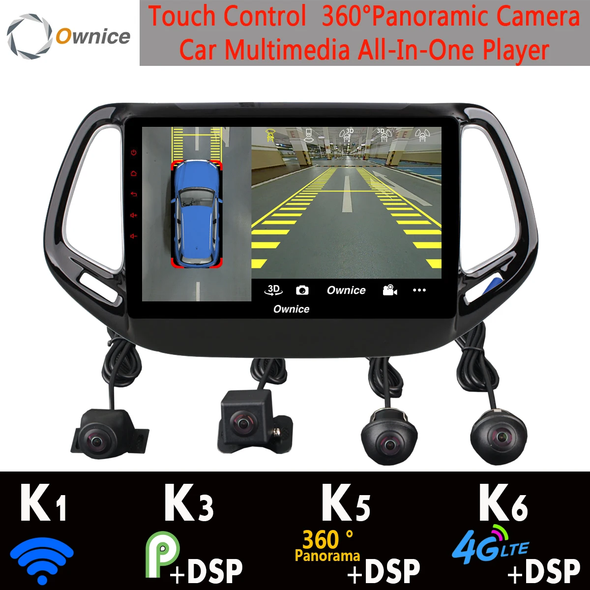 360° Android 9.0 4g 64g Car Multimedia Player 2021 Gps Dvd - AliExpress