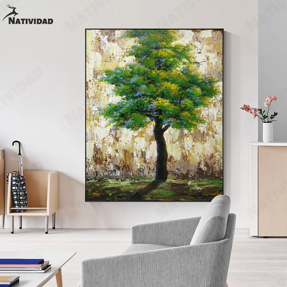 Evergreen Trees Painting