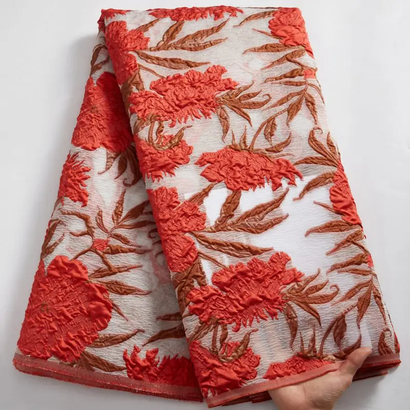 New-Brocade-Lace-Fabric-With-Embroidery-African-Brocade-Jacquard-Lace ...