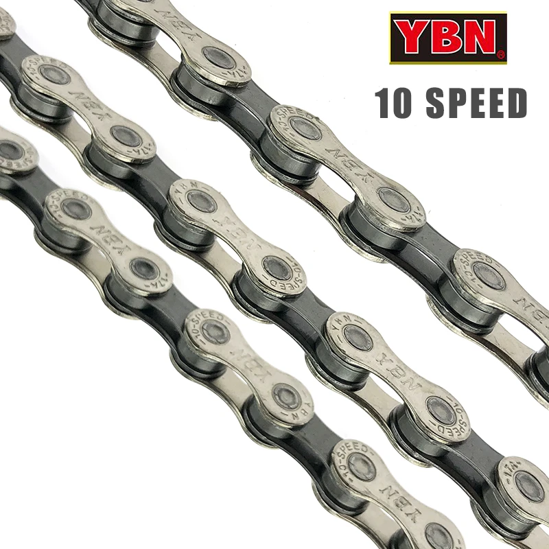 Ybn S10.93 Nickel Plated 116 Link 10 Speed Chain For Shimamo Sram Mtb ...
