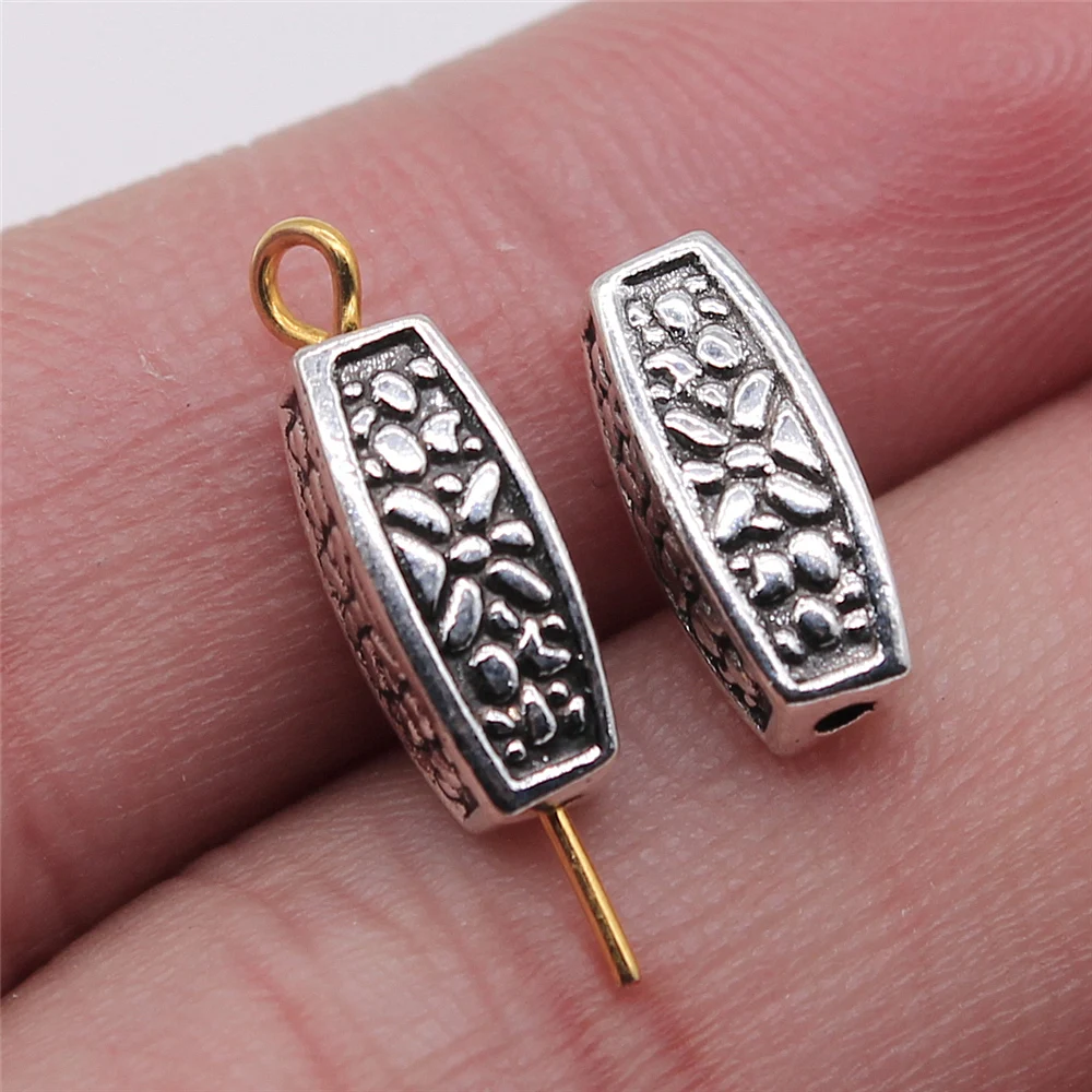 Antique Silver Charms Beads | Beads Antique Bronze Silver | Beads Craft ...
