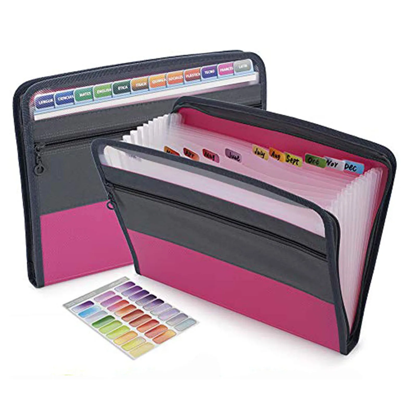 A4-Expanding-File-Folder-with-Sticky-Labels-13-Pockets-Accordion ...