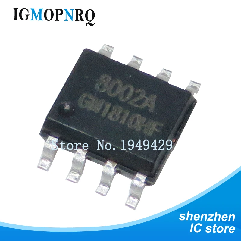 10pcs/lot MD8002A SOP8 MD8002 SOP 8002A SMD SOP-8 8002 CKE8002B NS8002 ...