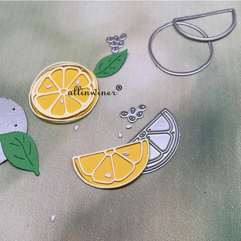 Lemon-slices-leaves-Metal-Cutting-Dies-Stencils-Die-Cut-for-DIY ...
