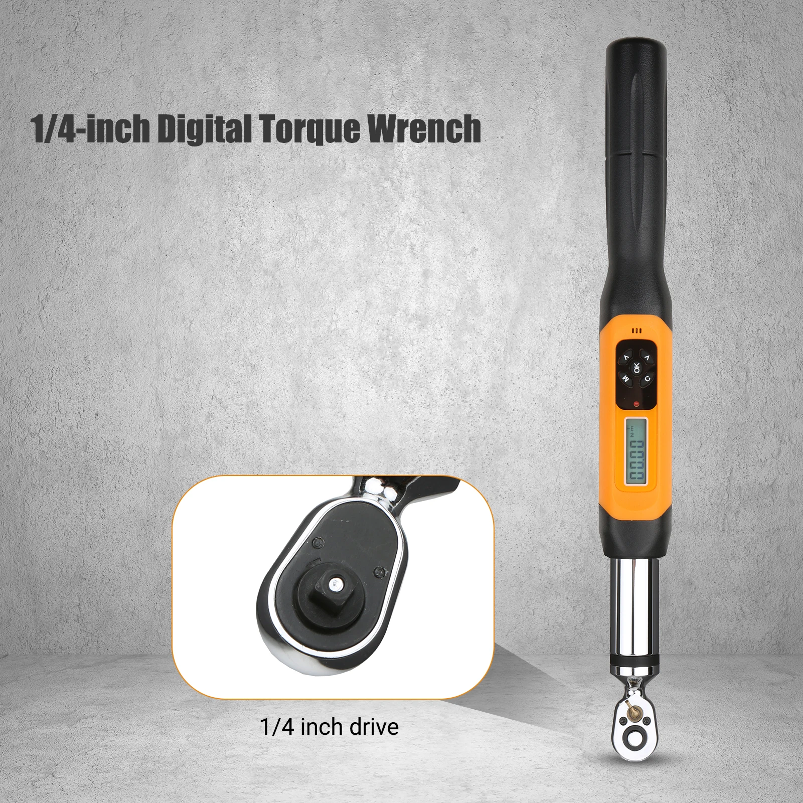 KKmoon 1/4 Inch Digital Torque Wrench Electronic Torque Wrench with ...