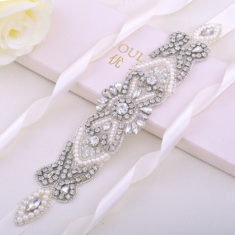 S208 Luxury Wedding Belts Rhinestone Belt Bridal Sash Fashion Girl ...