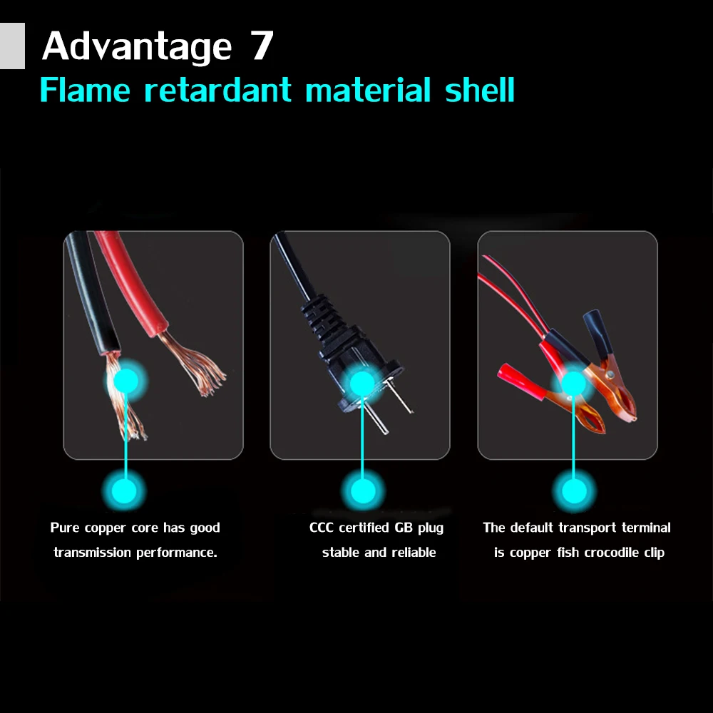 Smart Motorcycle Car Battery Charger 12V 2A LCD Display Full Automatic ...