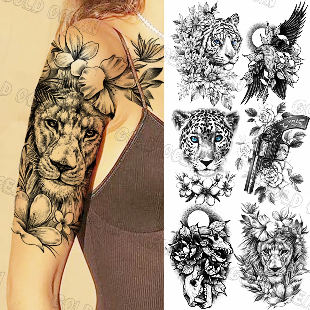 Realistic Leopard Tattoo
