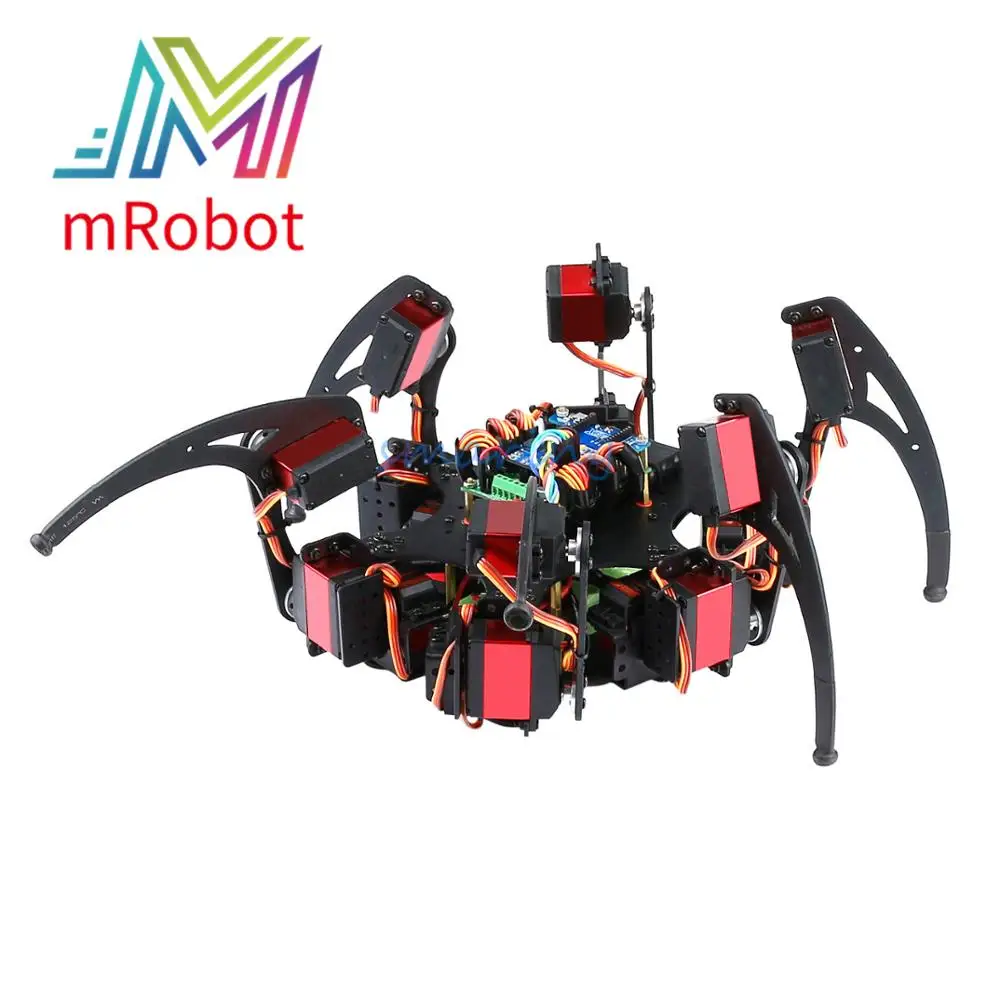 Hexapod-Robotic-Spider-450x450mm-Six-Legs-Robot-Frame-Kit-With-PS2 ...