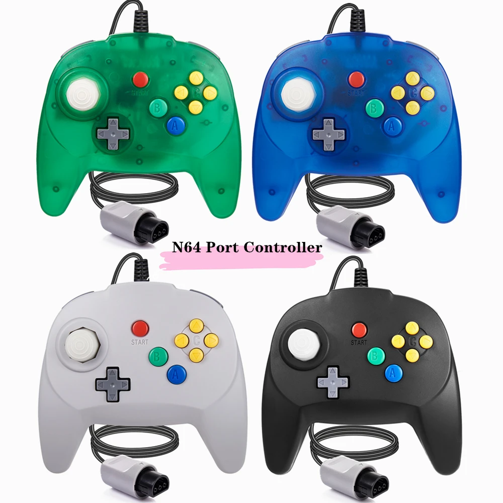 [Nueva versión] 2 paquetes para el controlador N64, Mini mando de juego ...