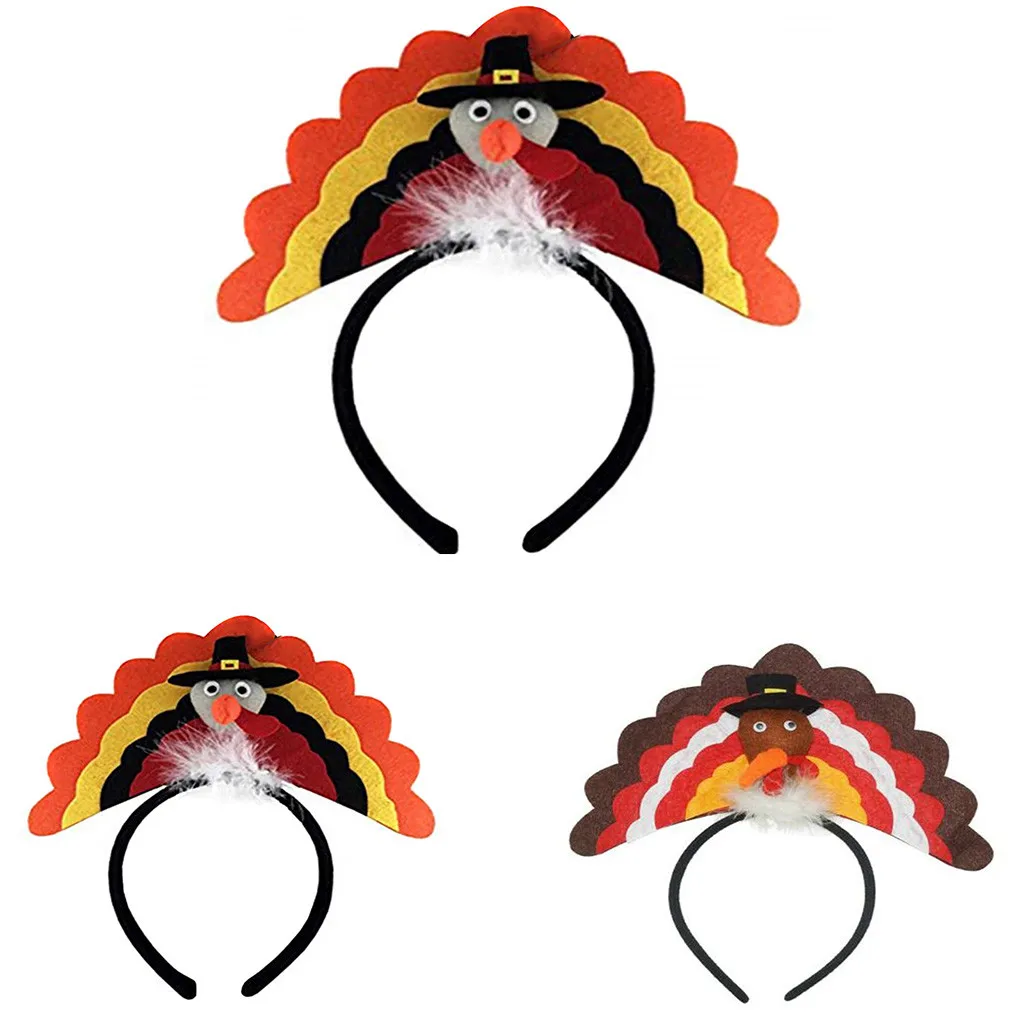 Diadema de pavo para decoración de Acción de Gracias, diadema de ...