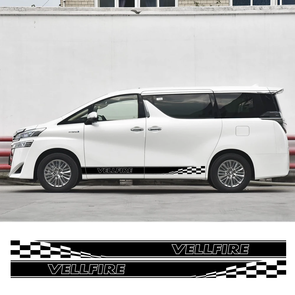 2PCS-Car-Side-Decals-Stickers-For-Toyota-Alphard-Vellfire-TRD-MVP-Model ...