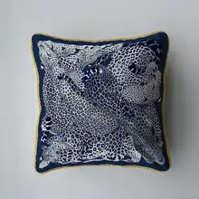 Velvet Fabric Genuine American Duplex Printing Style Home Sofa Cushion ...