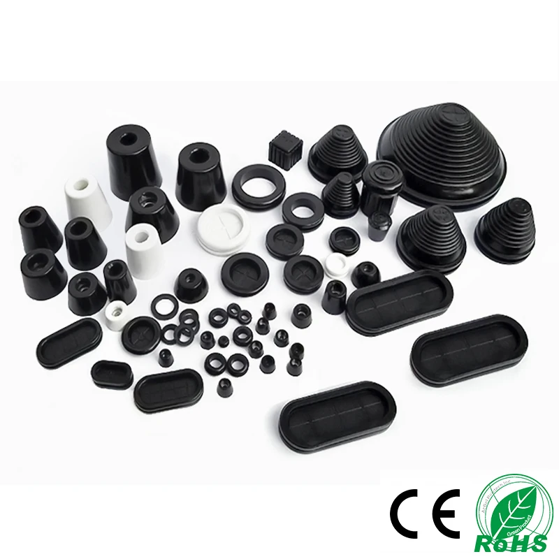 Junction Box Grommet Seal Atyhao Rubber Grommet, 170 Pieces Black