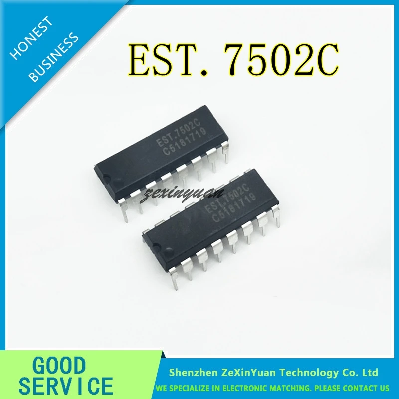 10pcs/lot Est.7502c Est7502c Est7502 Dip-16 New Ic - Battery ...