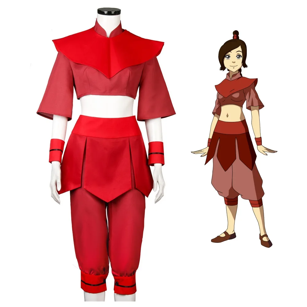 Anime Avatar The Last Airbender Ty lee Cosplay Costume Uniform For ...