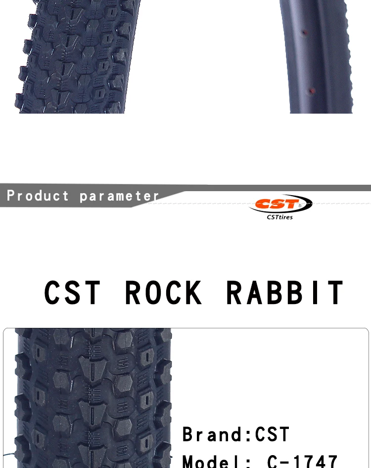 CST Jack Rabbit Bicycle tires 26*2.1 Bicycle parts cross-country tire ...