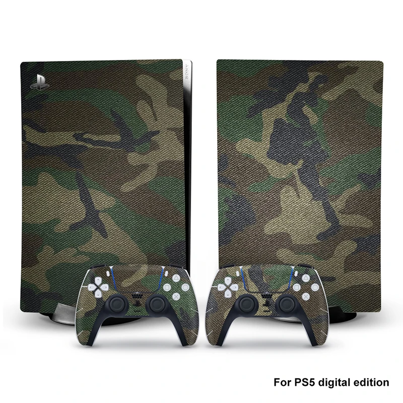 Sticker Decal Skin For Sony Playstation 5 Console And 2 Controllers For