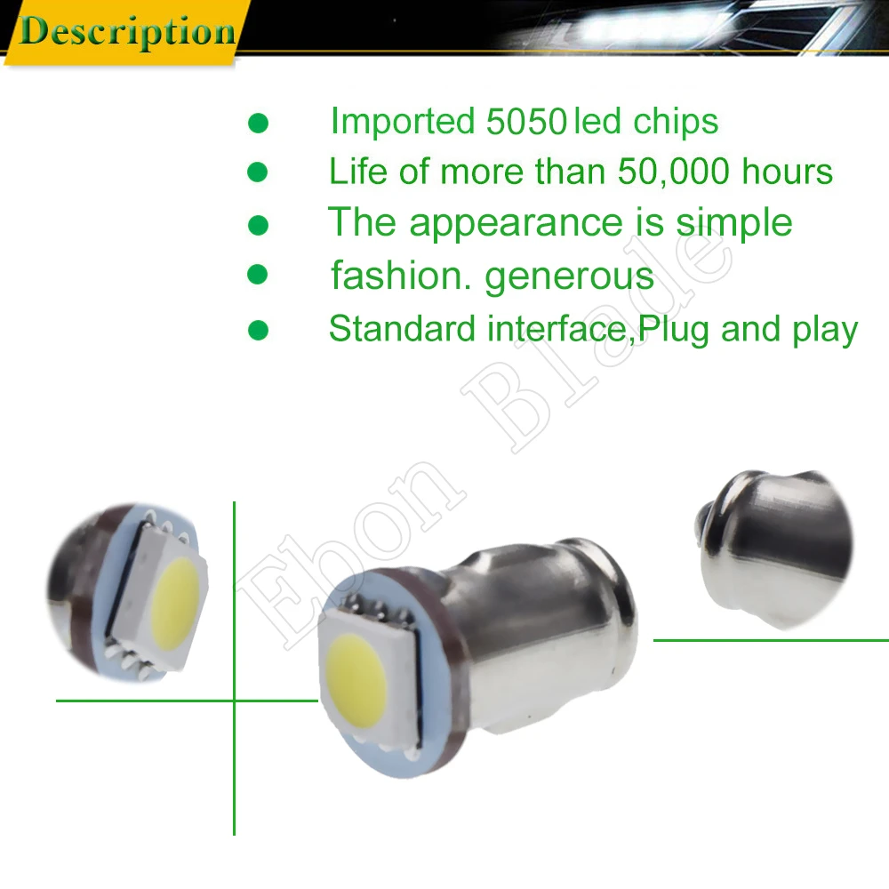 2Pcs BA7S LLB281 GLB281 LED Car Bulb Interior Instrument Dashboard ...