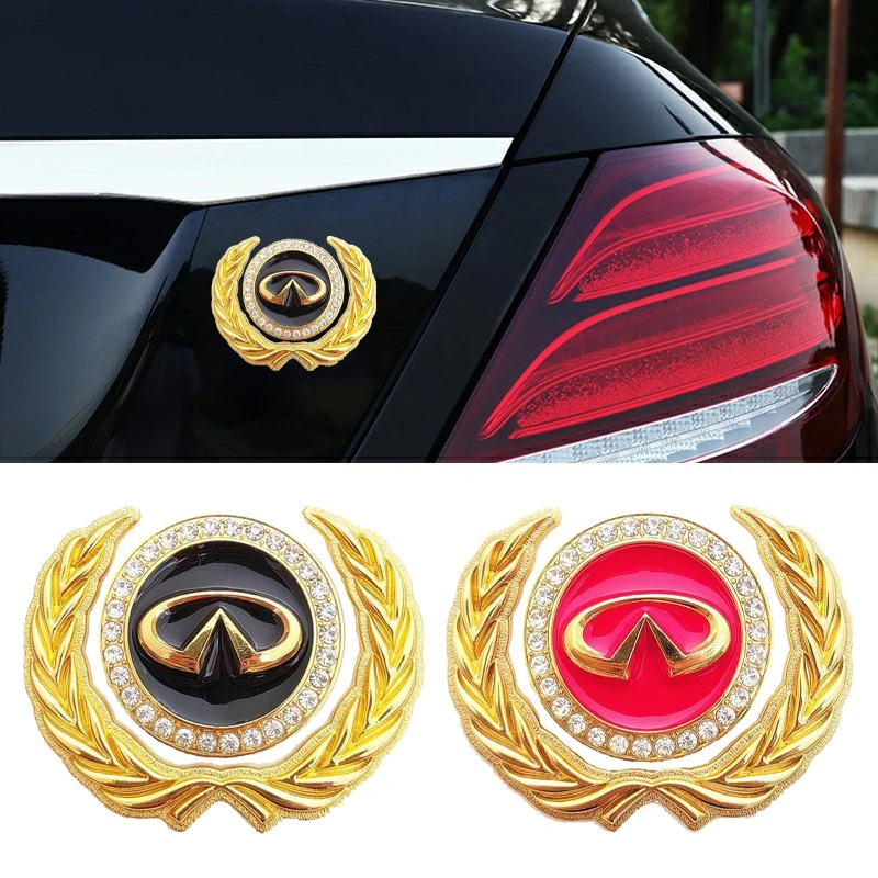 Auto Side Badge Sticker Trunk Emblem For Infiniti Logo Q50 Fx35 Q30 G37 ...