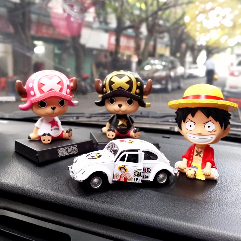Hot Anime One Piece Luffy Chopper Shaking Head Action Figure Toys One ...