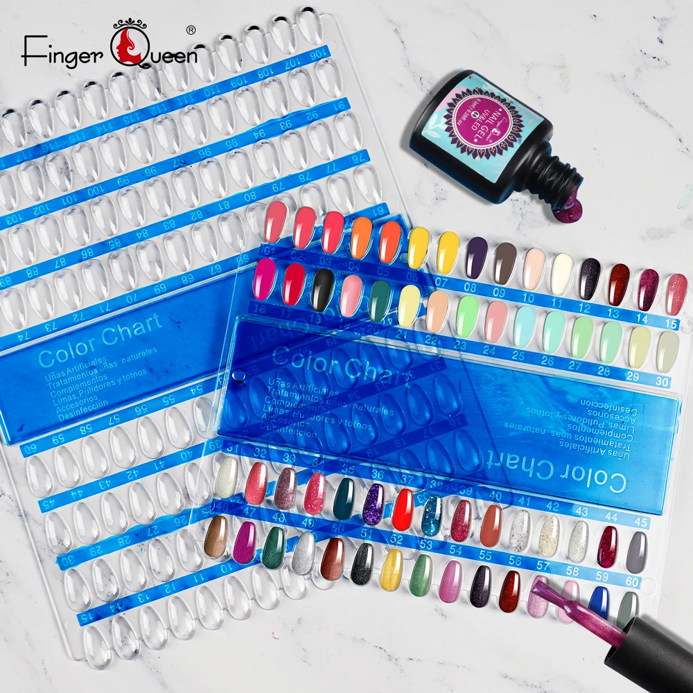 2021-New-Nail-Color-Card-Transparent-Display-Clear-View-Nail-Color ...