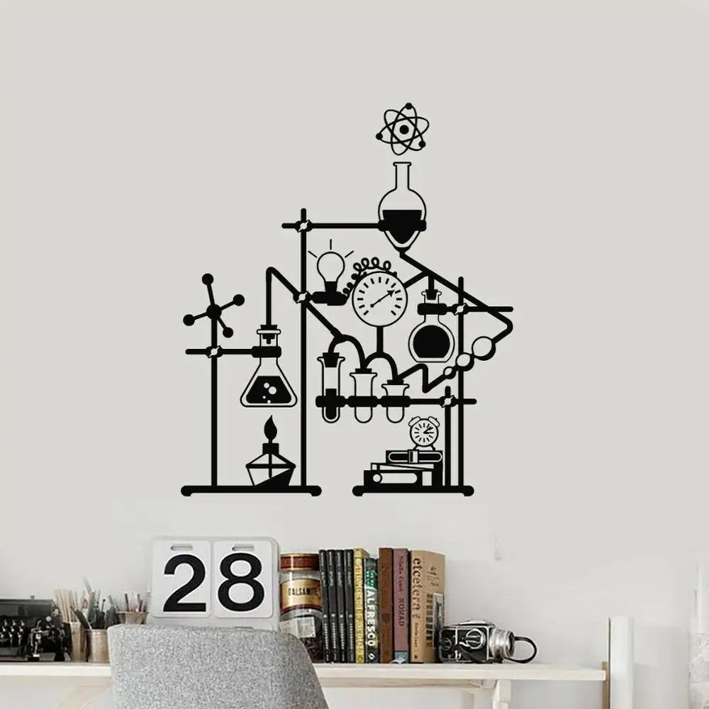 Chemistry Classroom Wall Vinyl Decal Science Laboratory Decoration ...