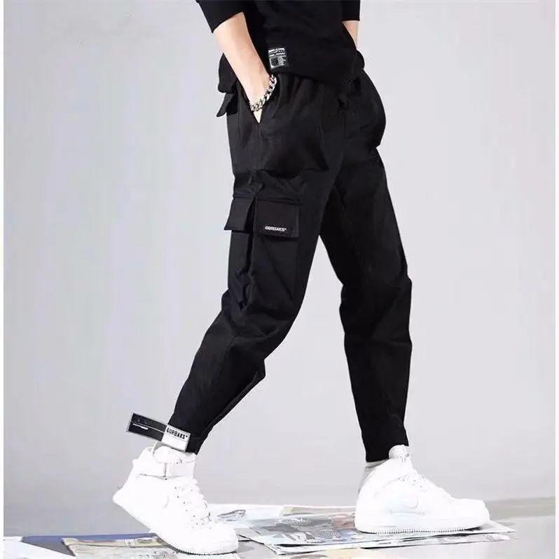 Men’s Pants Casual Ribbons Design Male Trousers