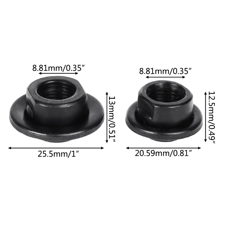 Bicycle Hub Nut Fixed Gear Front Rear Axle Screw S/L Shaft Supplies ...