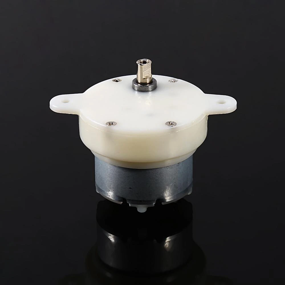 High 12v DC Motor Slow Speed Electric Motor/Gearbox 3RPM 4mm Shaft ...