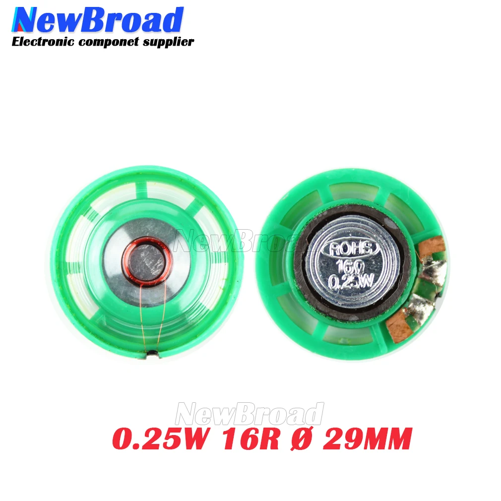 5pcs/lot New Ultra-thin Mini Speaker 16 Ohms 0.25 Watt 0.25w 16r Speaker Diameter 29mm 2.9cm ...
