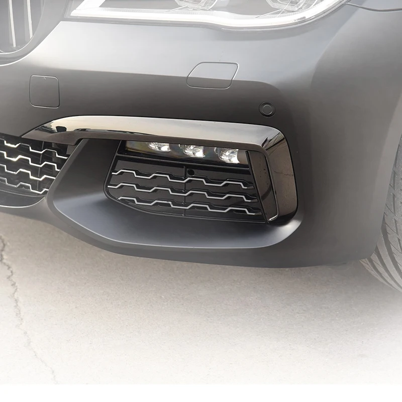 BMW 7 시리즈 G11 G12 M 스포츠 프론트 범퍼 그릴, 블랙 크롬 트림 스트립 51118061119|크로뮴 스타일링 ...