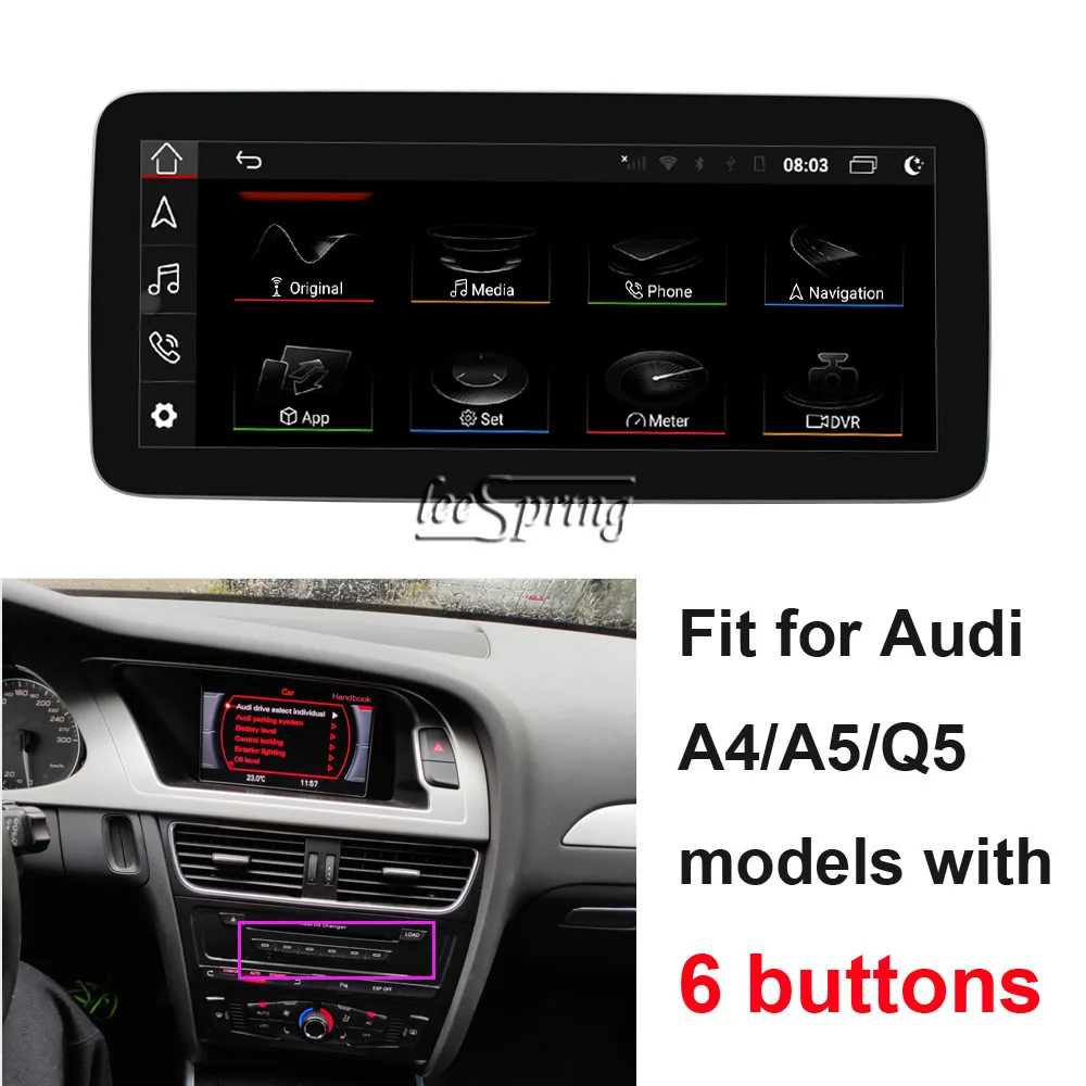 Sistema multimídia automotivo android 10, reprodutor com 8 gb de ram ...