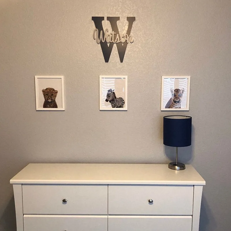 Nursery Decor Cursive font Custom Name Sign Baby Shower Will you be my ...