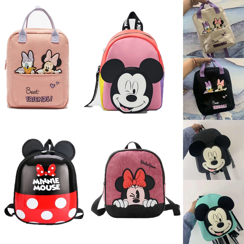 Disney-Mickey-Mouse-Bacpack-Cartoon-Children-s-Bag-Anime-Minnie-Pattern ...