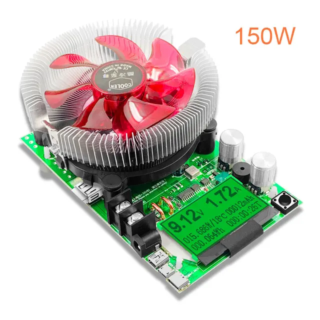 200V 150W Adjustable Constant Current Electronic Load Battery USB ...