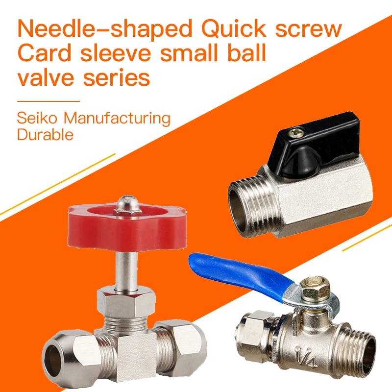 1pc-Mini-brass-ball-valve-double-inner-ferrule-needle-valve-quick-screw ...