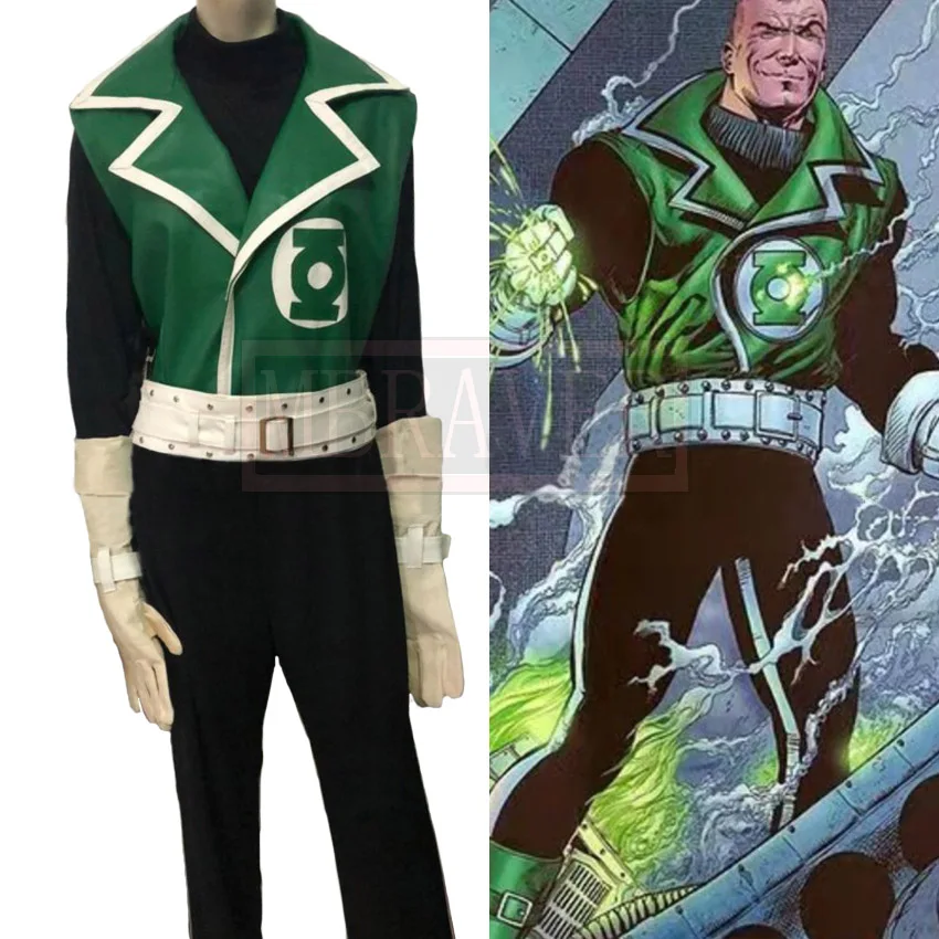 Superhero Green Lantern Guy Darrin Gardner Cosplay Costume Halloween ...