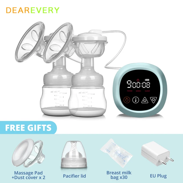 Breast-Pump Baby-Bottle Electric Control LCD Touch-Screen Easy-Carry ...