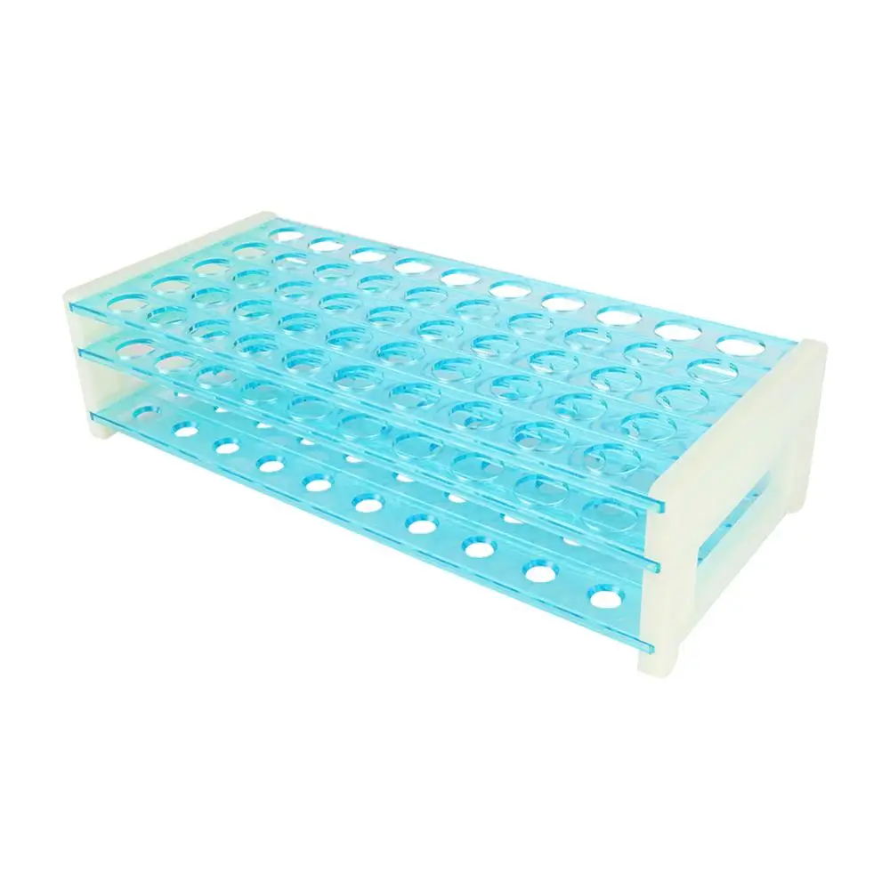 Plastic Test Tube Stand Bracket Rack for 16mm Test Tubes 50 Hole ...